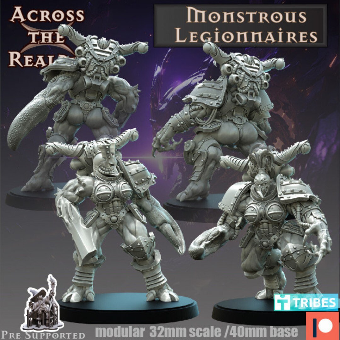 Monstress Legionaries of Excess by Across the Realms Miniatures - Etsy