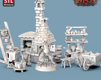 Bookbinder Set STL Miniatures Wargaming D&d Dnd - Etsy