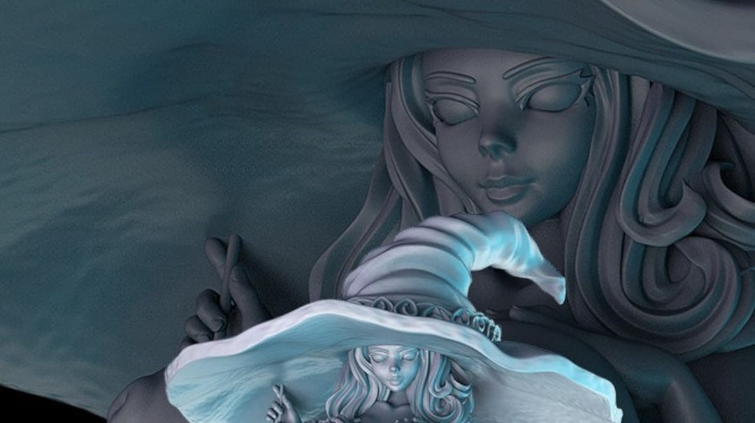 Void the Buxom Wizard From Dungeons Pinups by RN Estudio Miniatures - Etsy