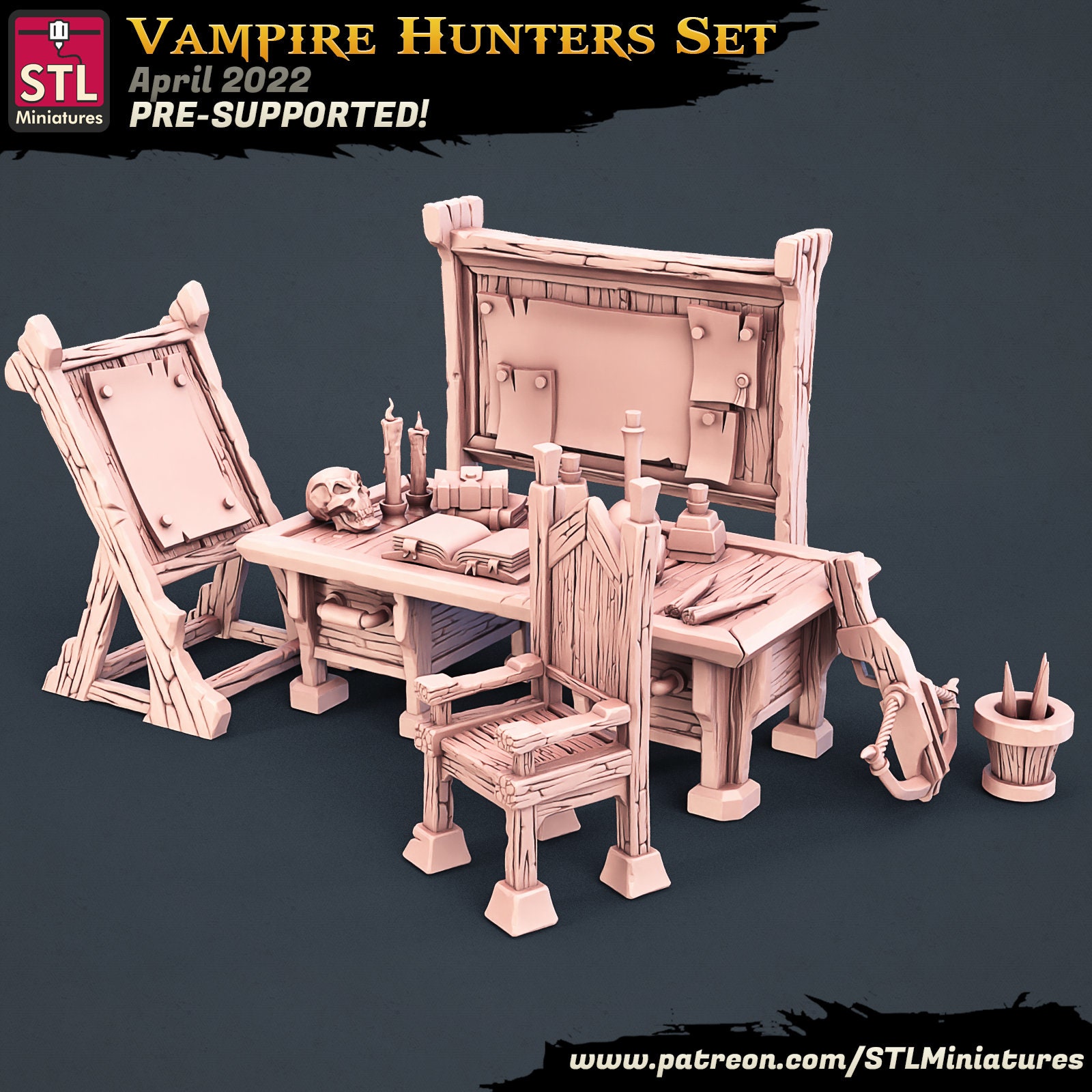 Vampire Hunters Set by STL Miniatures - Etsy