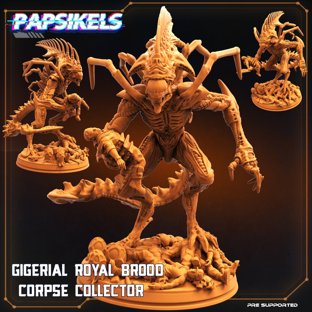 Alien Gigerial Royal Brood Corpse Collector From "skull Hunters" by ...