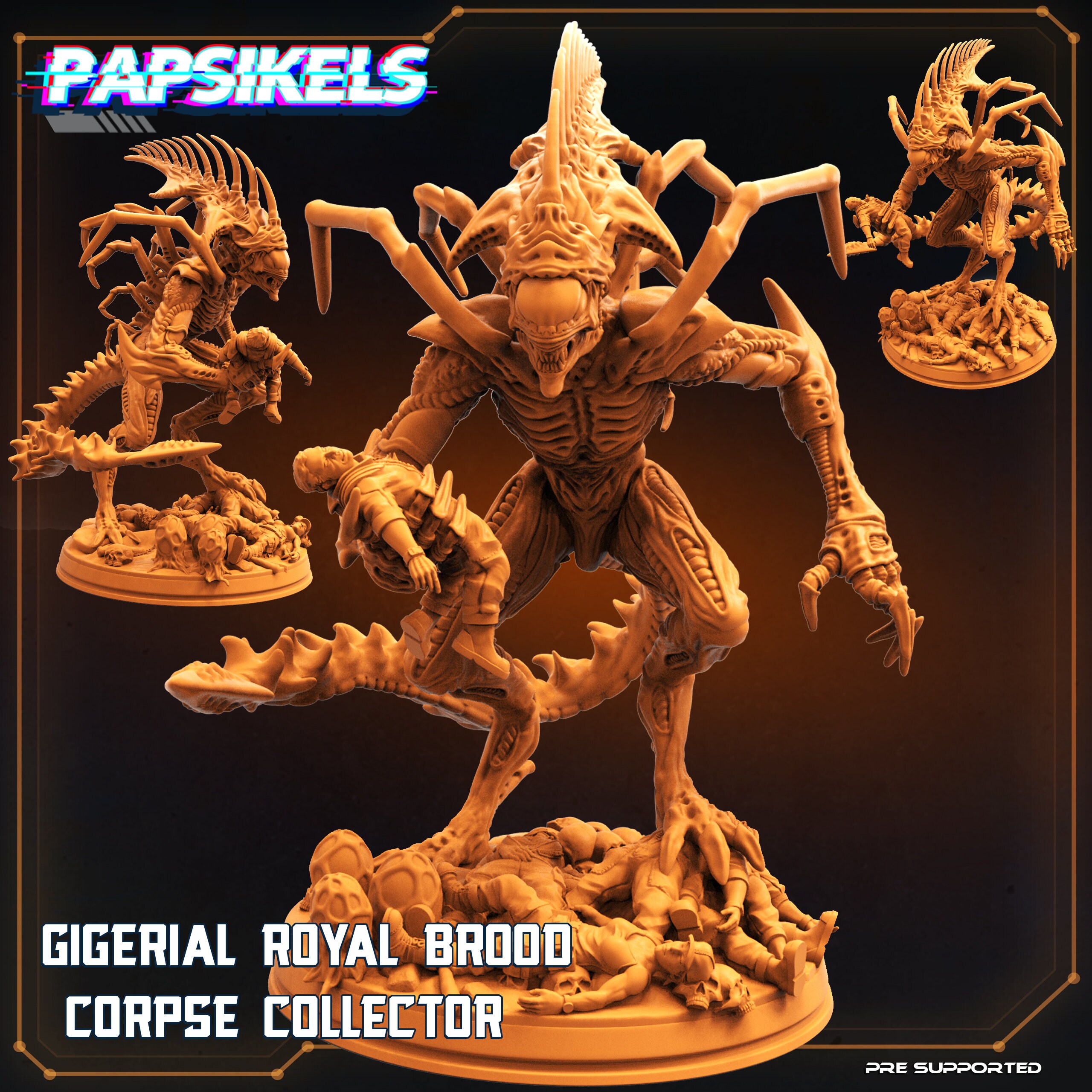 Alien Gigerial Royal Brood Corpse Collector from "Skull Hunters" by ...