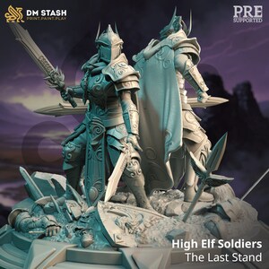 High Elf Soldiers From of Elves and Men by DM Stash Miniatures - Etsy