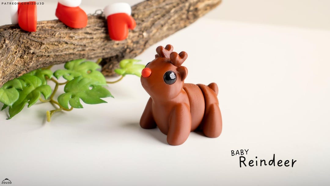Baby Reindeer 3D Printed Fidget Toy by Zou3d - Etsy