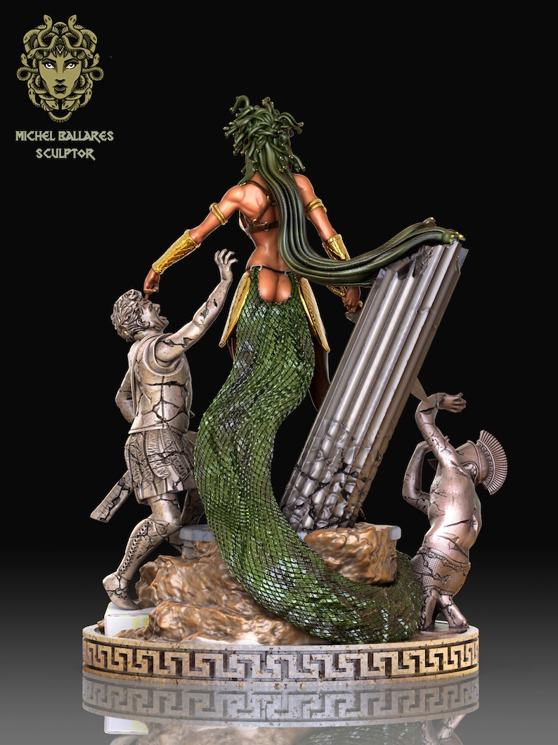 Medusa Statue Model Kit by Creative Geek MB - Etsy
