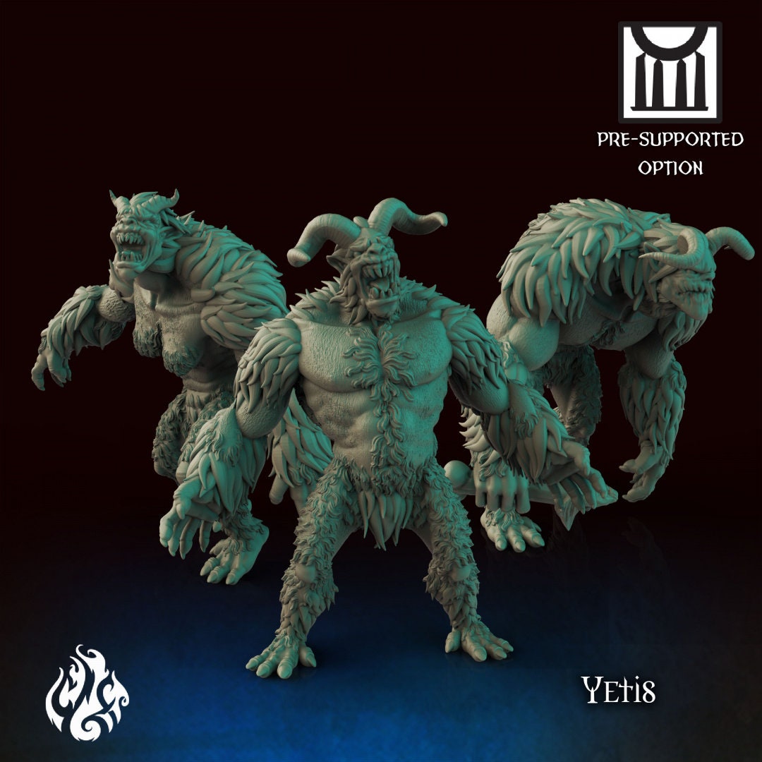 Yetis From "harsh North" by Crippled God Foundry - Etsy