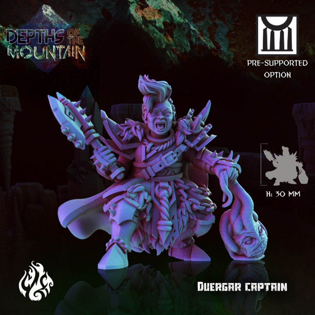 Duergar Captain by Crippled God Foundry From "depths of the Mountain ...