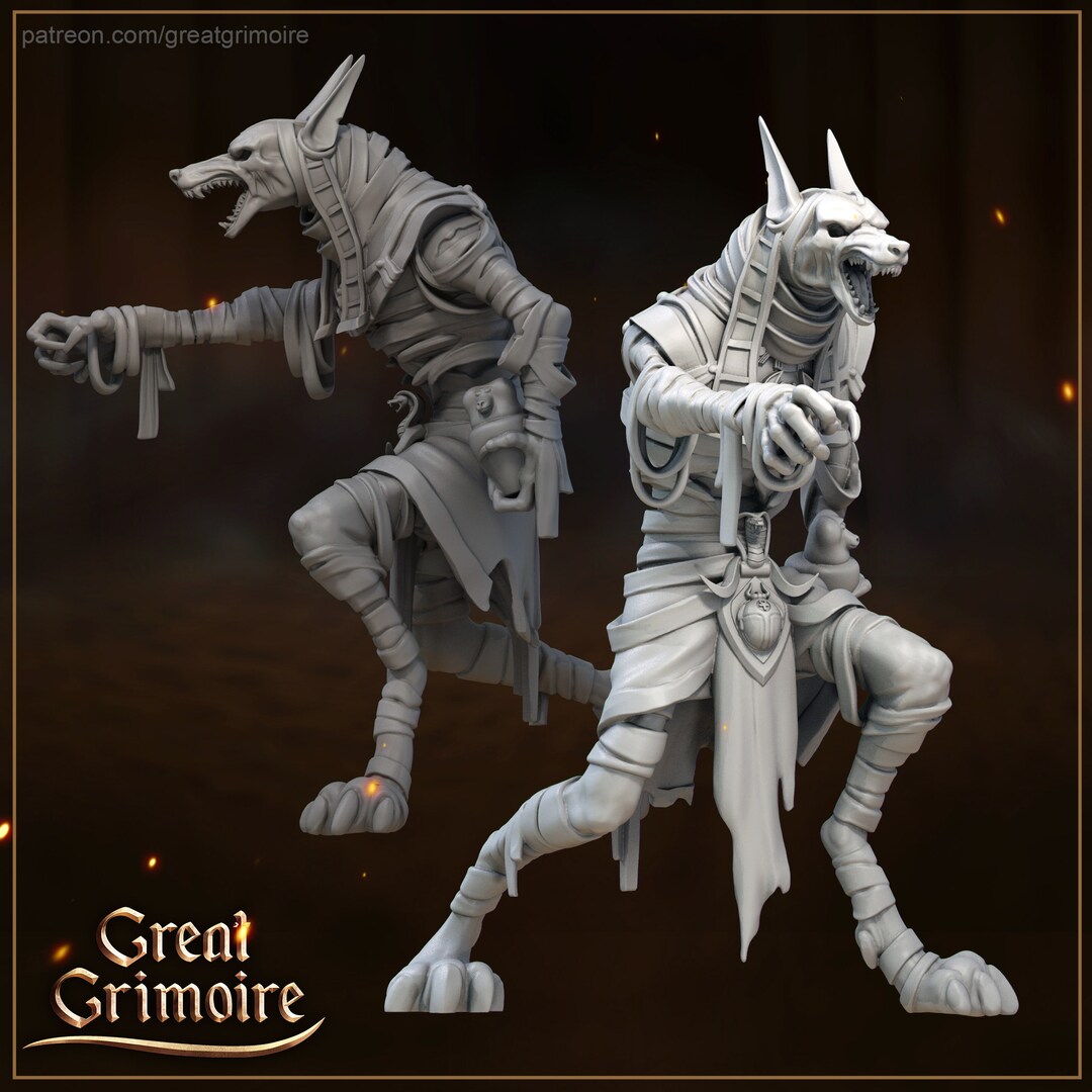 Undead Anubis From "road to the Afterlife" by Great Grimoire Miniatures ...