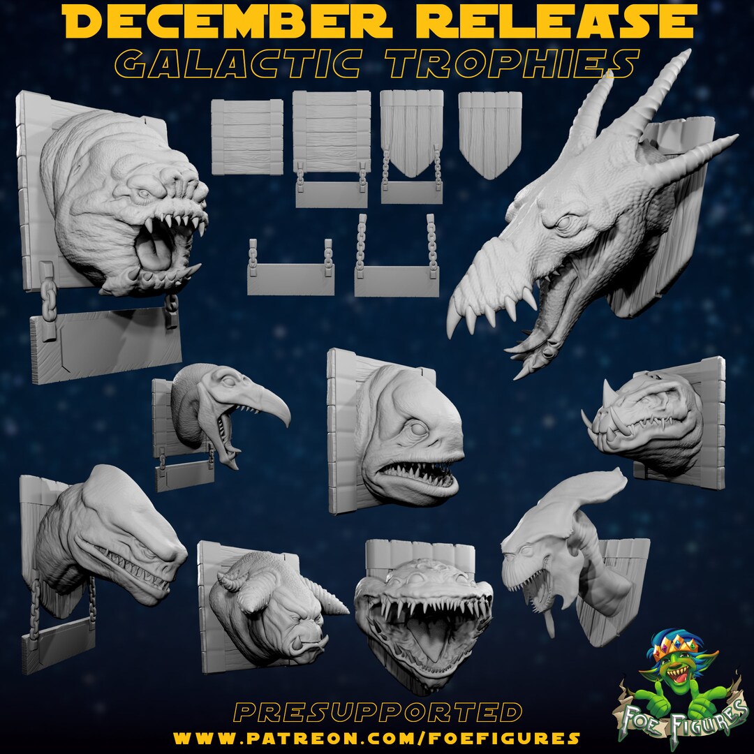 Alien Trophies by Foe Figures Miniatures - Etsy
