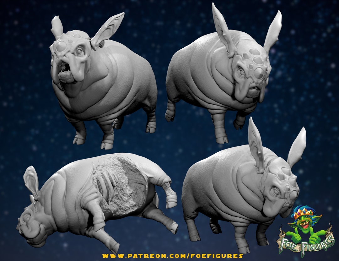 Pow Pigs Scifi Creatures by Foe Figures Miniatures - Etsy