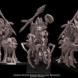 Goblin Spider Rider Unit by Avatars of War Miniatures - Etsy