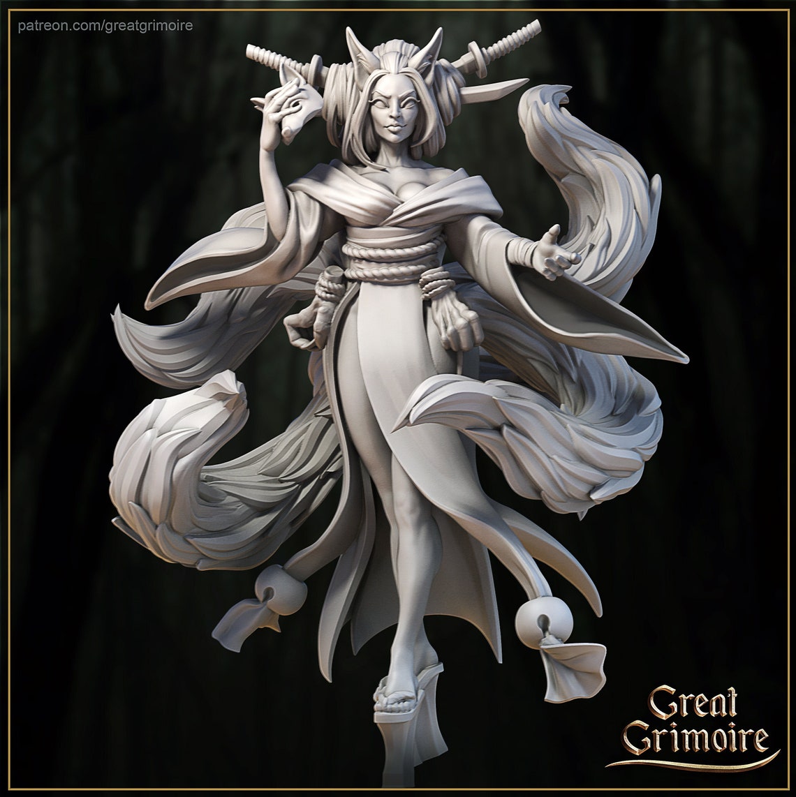 Kitsune Blade of the Forest From lost Shrine of the | Etsy