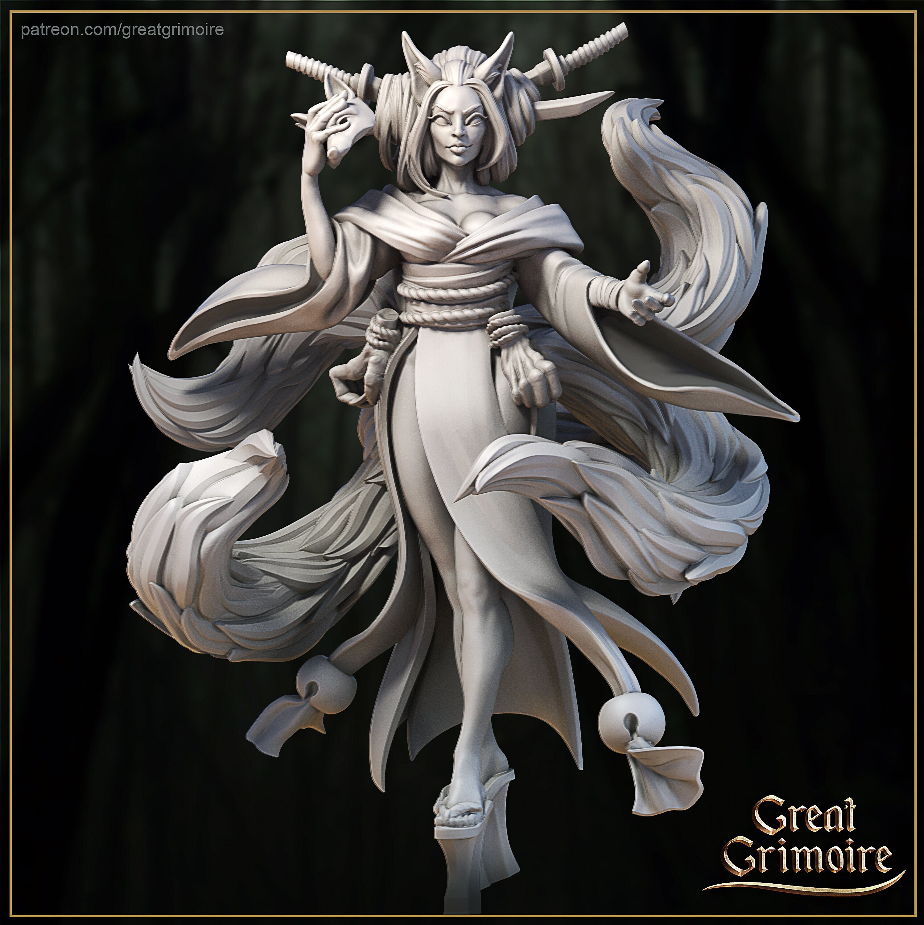 Kitsune Blade of the Forest From lost Shrine of the | Etsy