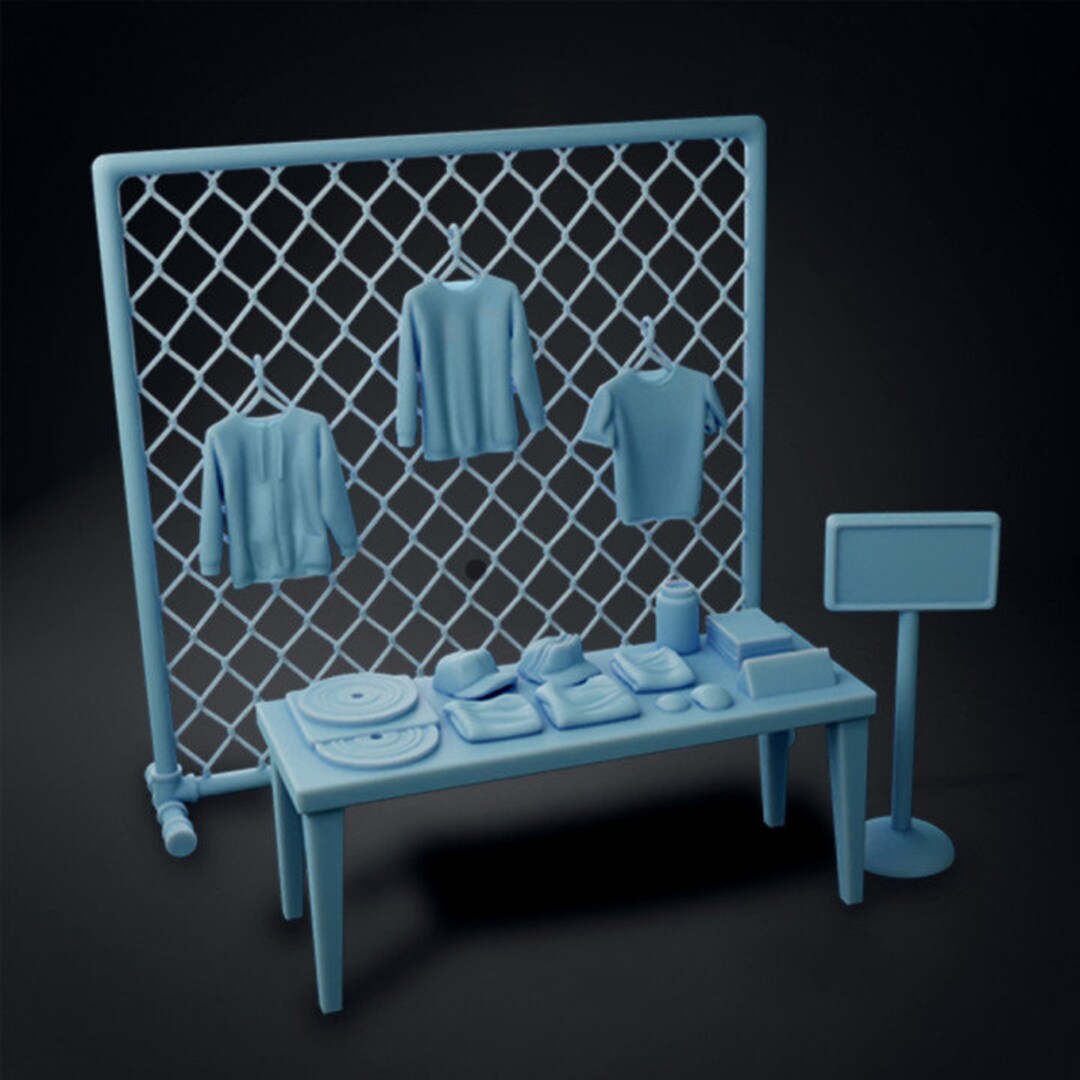 Merch Table for Tavern Rock Band by Twin Goddess Miniatures - Etsy