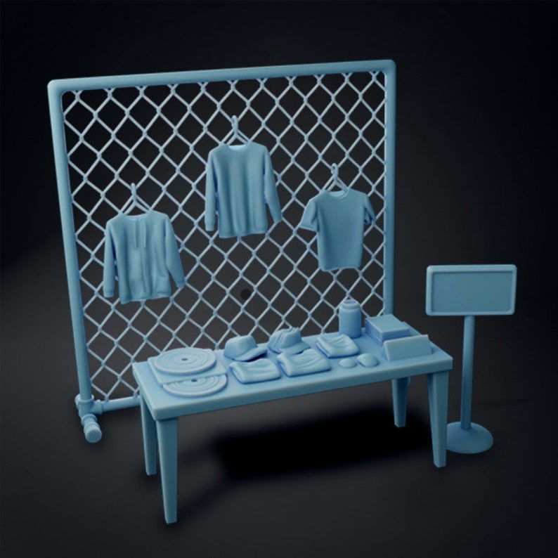 Merch Table for Tavern Rock Band by Twin Goddess Miniatures - Etsy