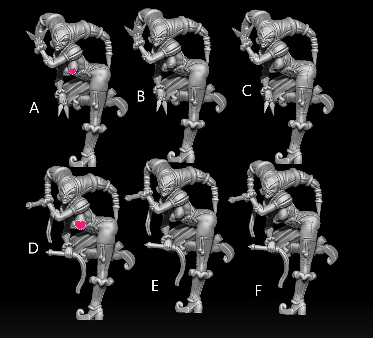 Harlequin by Gaz Pin up Miniatures - Etsy