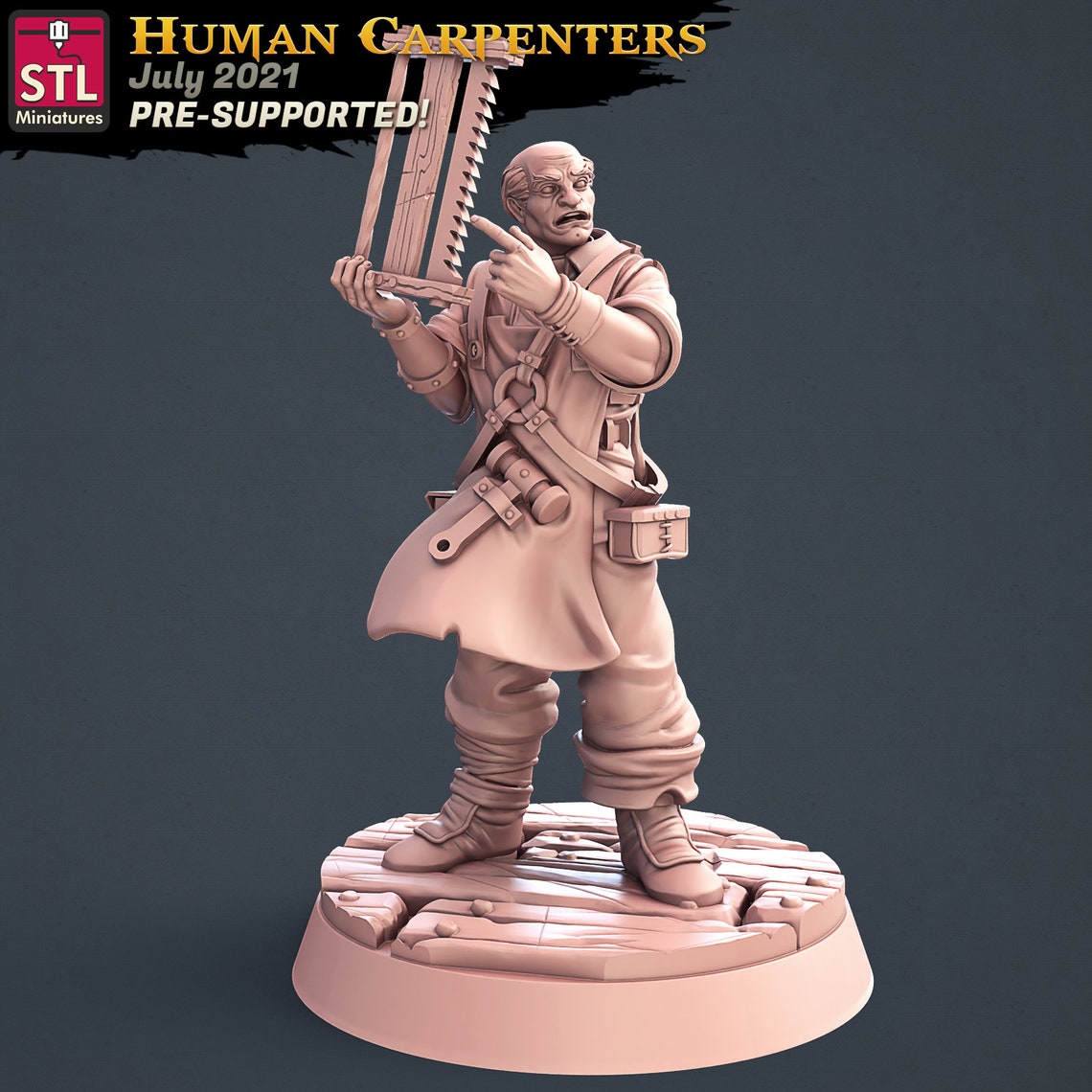 Human Carpenters by STL Miniatures - Etsy