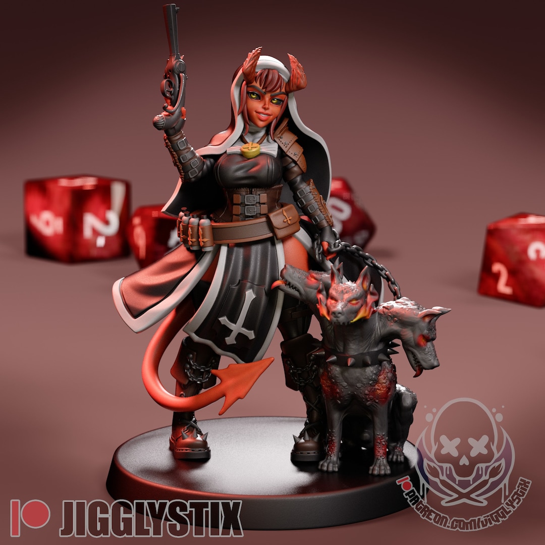 Demon Nuns by Jigglystix Pin up Factory Miniatures - Etsy