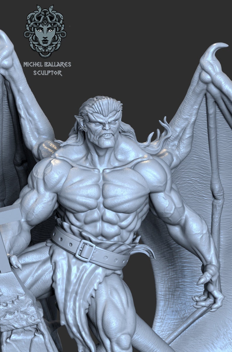 Gargoyle Leader Statue Model Kit by Creative Geek MB - Etsy