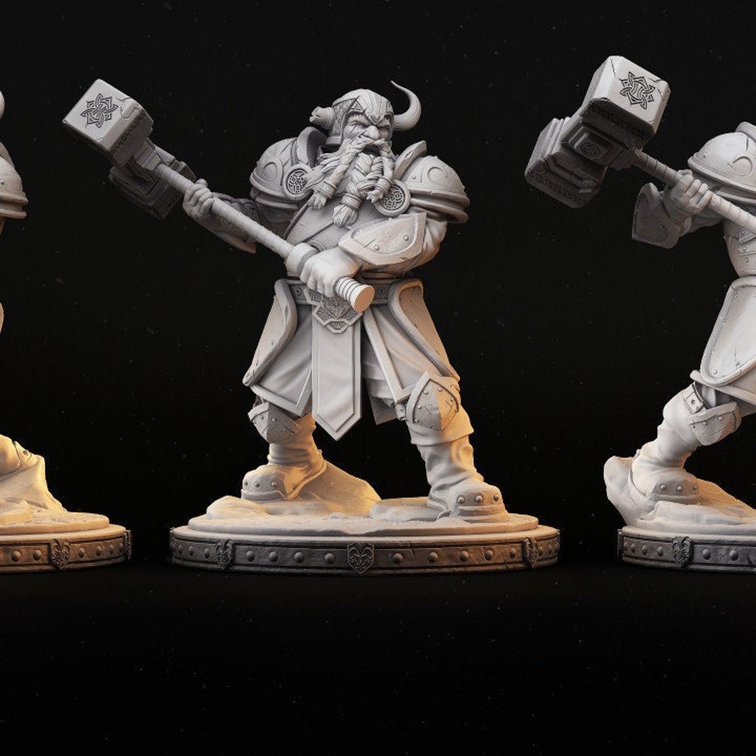 Dwarf Bruhmmir by Primal Collectibles Miniatures Heroquest RPG - Etsy