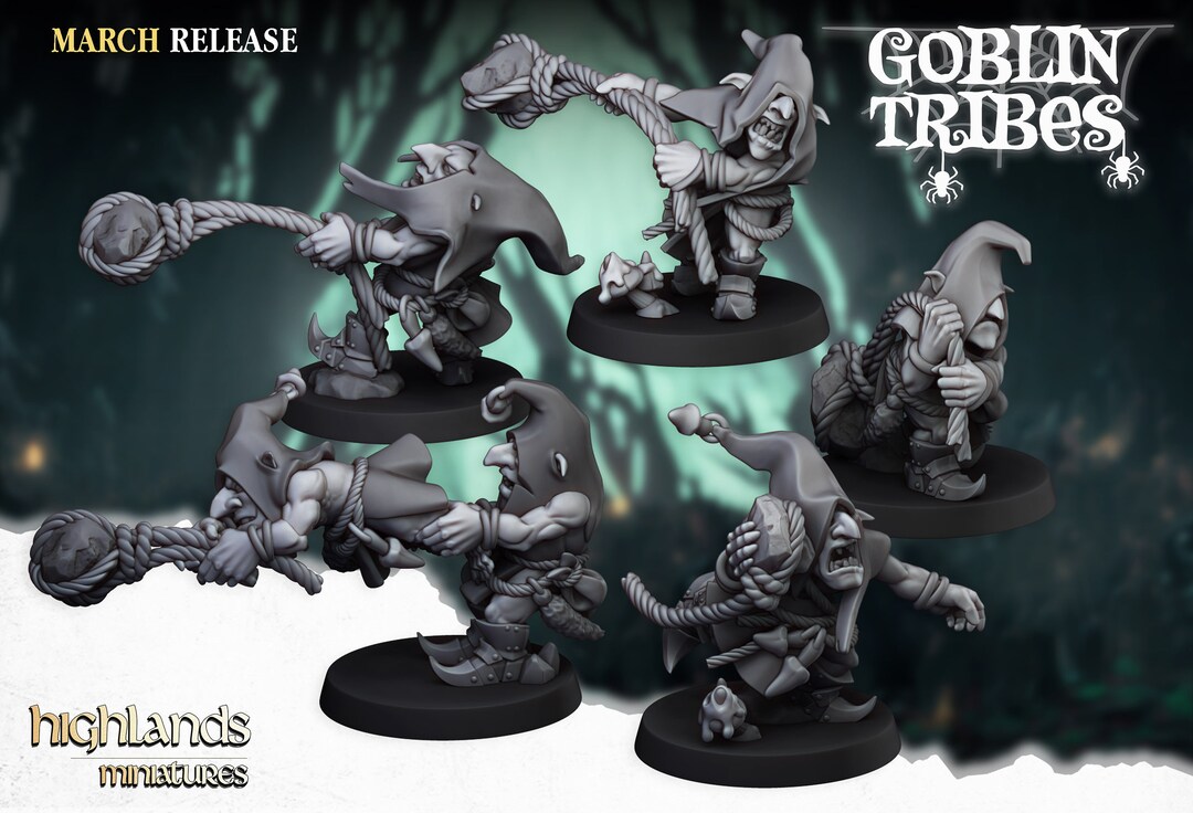 Swamp Goblin Stone Throwers by Highland Miniatures - Etsy