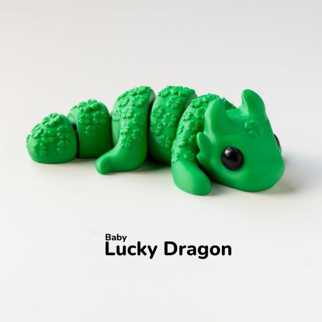 Baby Lucky Dragon 3D Printed Fidget Toy by Zou3d - Etsy