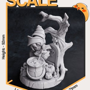 Chibi Dark Magician Girl Statue Model Kit by Nomnom Figures - Etsy