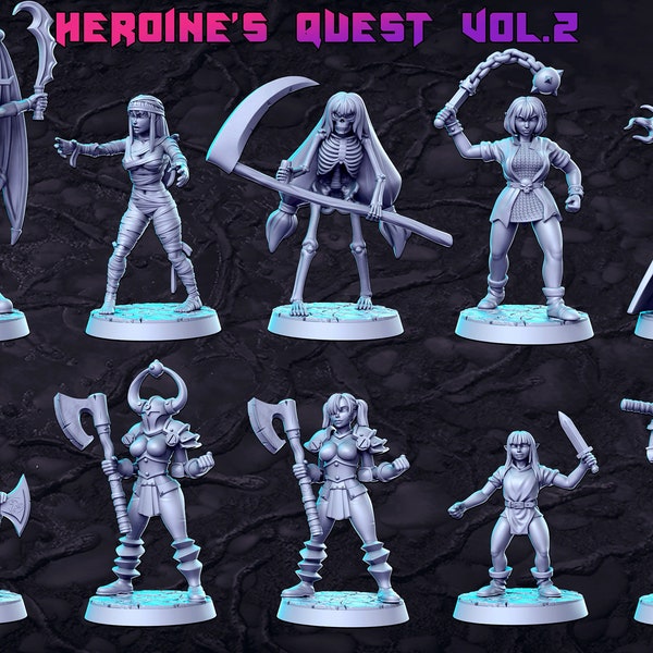 Female Heroquest Miniatures - Etsy