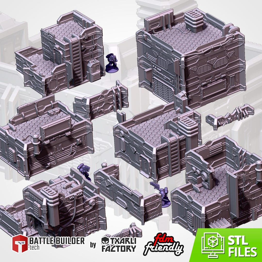 City Sci-fi by Txarli Factory Terrain - Etsy