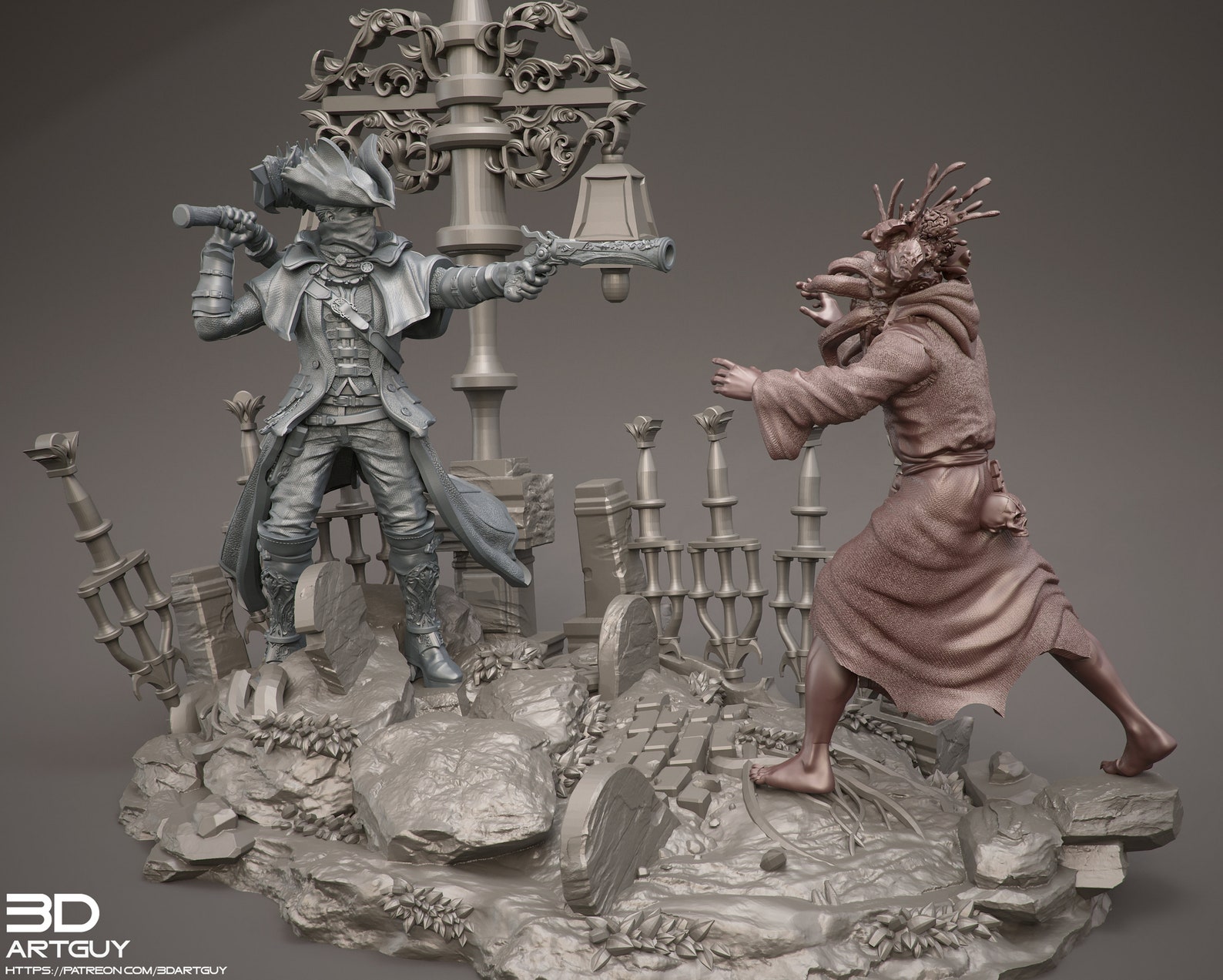 Gothic Hunter by 3dartguy Miniatures - Etsy