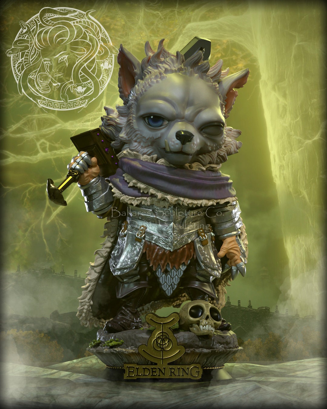 Chibi Dog Warrior Statue Model Kit by Creative Geek MB - Etsy