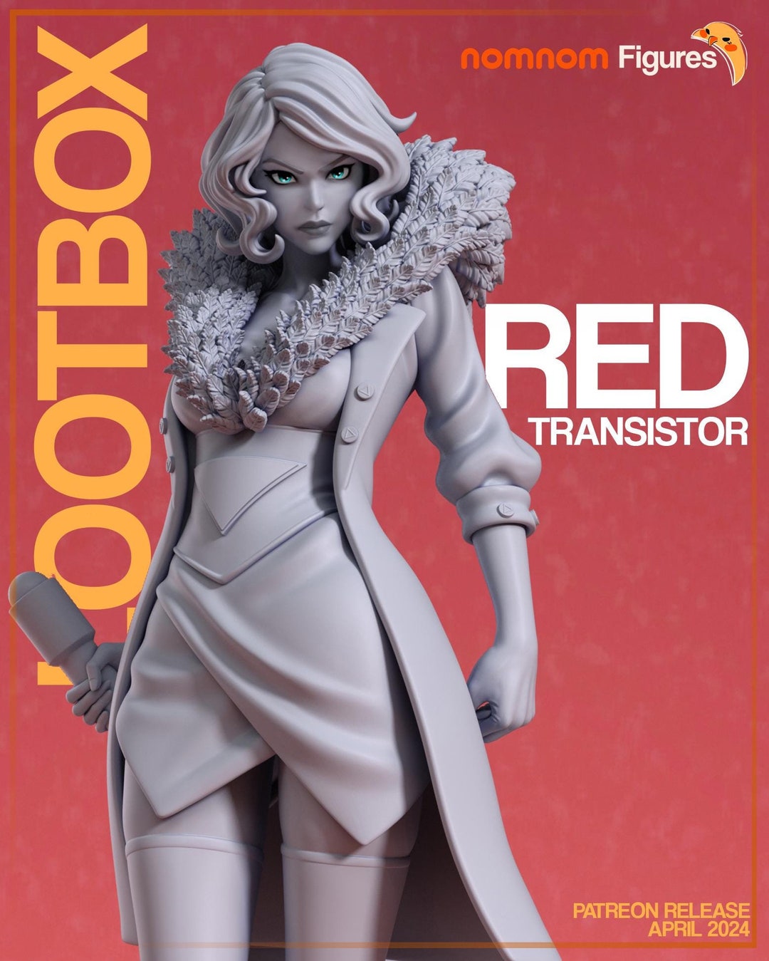 Red Statue Model Kit by Nomnom Figures - Etsy