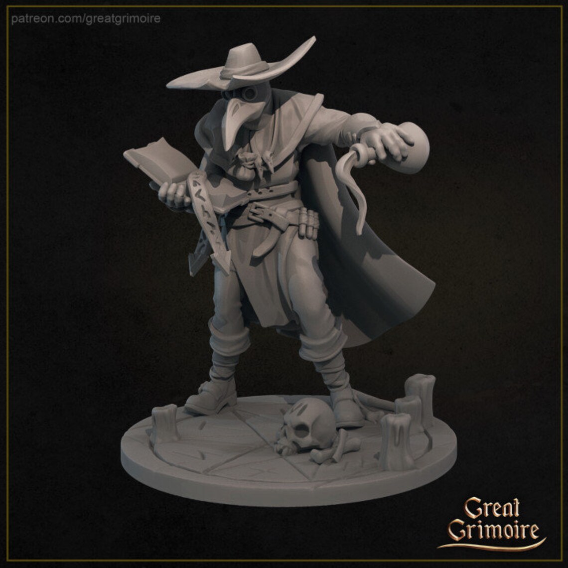 Dr Corvis Plague Doctor by Great Grimoire Miniatures - Etsy
