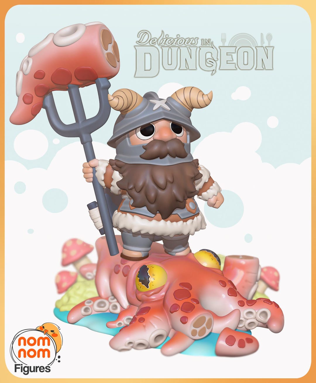 Chibi Dungeon Meshi Statue Model Kit by Nom Nom Figures - Etsy