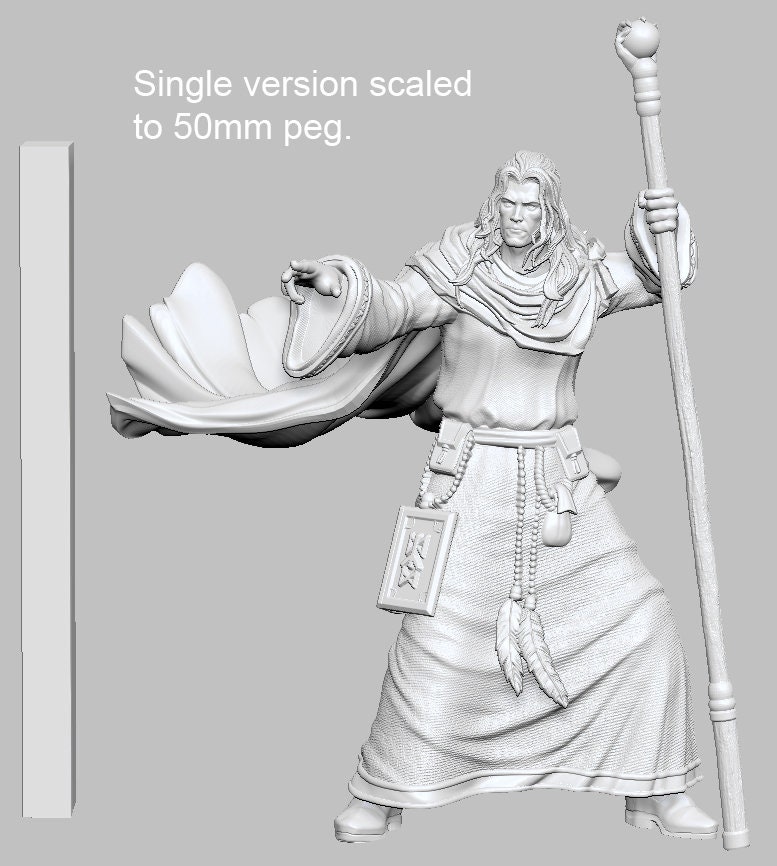 Wizard by 3dartguy Miniatures - Etsy