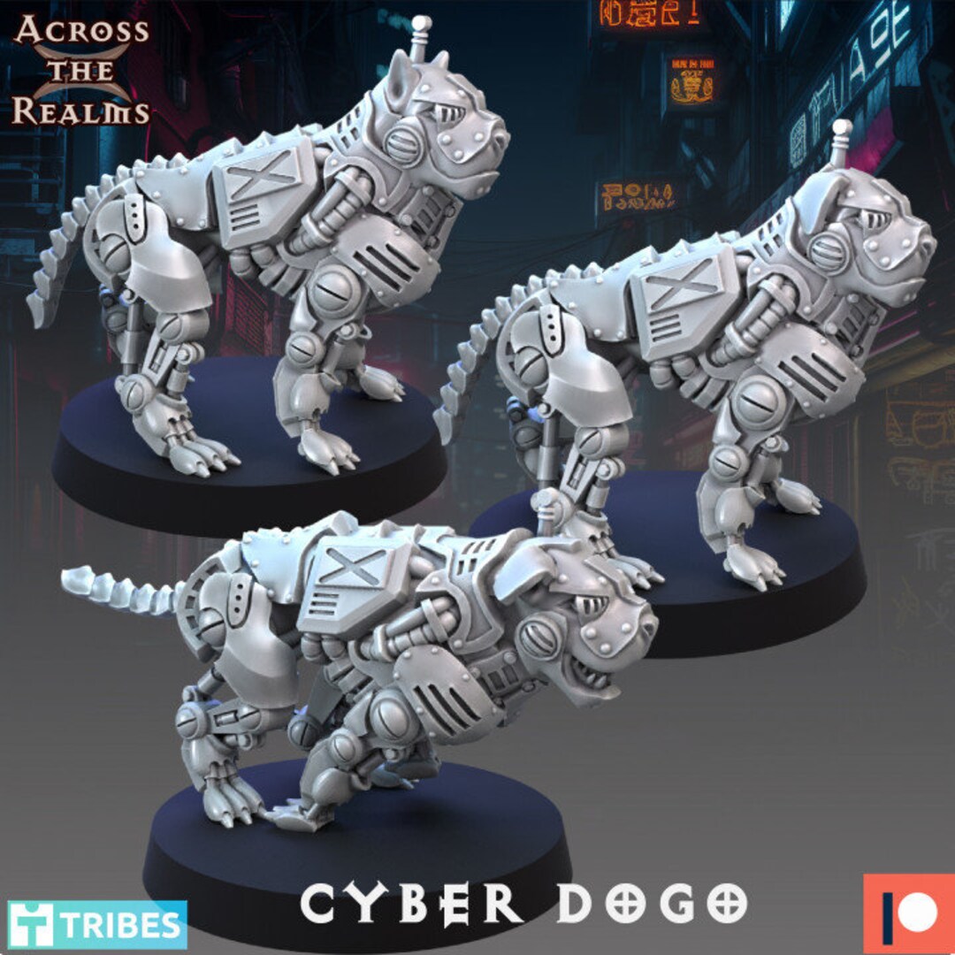Cyber Dogs by Across the Realms Miniatures - Etsy
