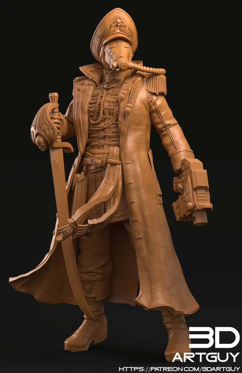 The Space Officer by 3dartguy Miniatures - Etsy