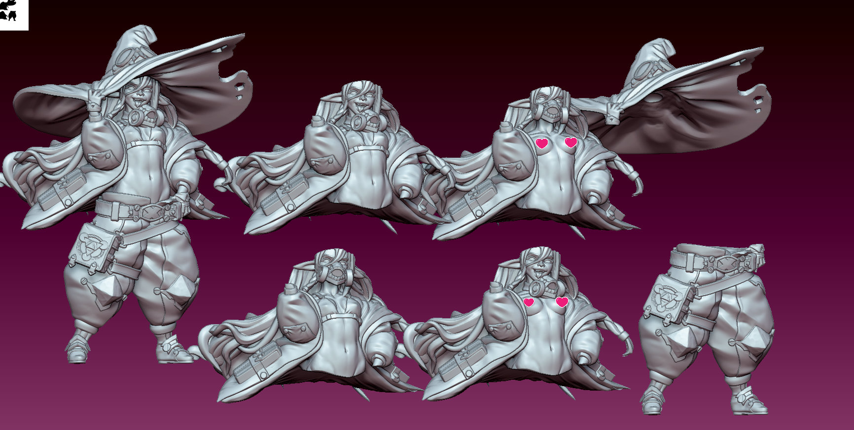 Nimue Goblin Witch by Gaz Pin up Miniatures - Etsy