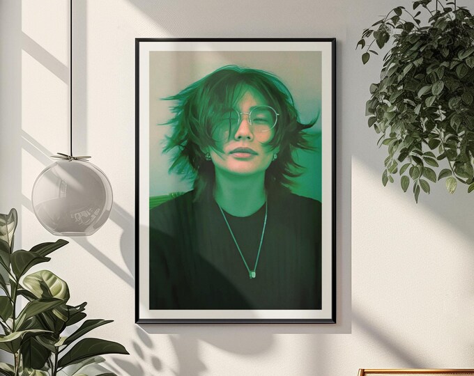 Hyunjin Poster Digital Download Aesthetic Stray Kids Wall Art Vogue ...