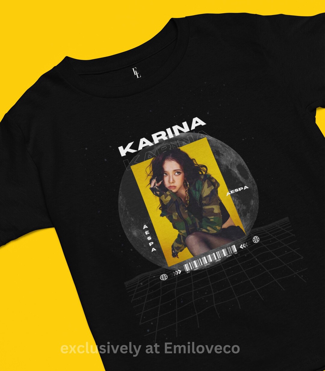 Aespa Karina Retro 90s Bootleg Tee ,aespa T-shirt ,kpop Shirt, Kpop ...