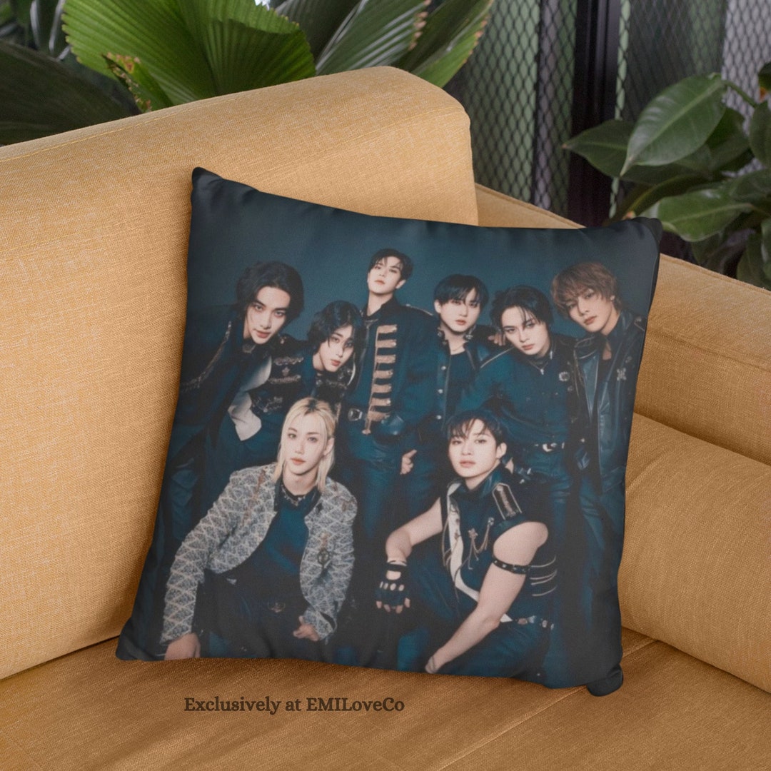 Stray Kids Group Sqaure Pillow - SKZ Square Pillow - Custom Gift for ...