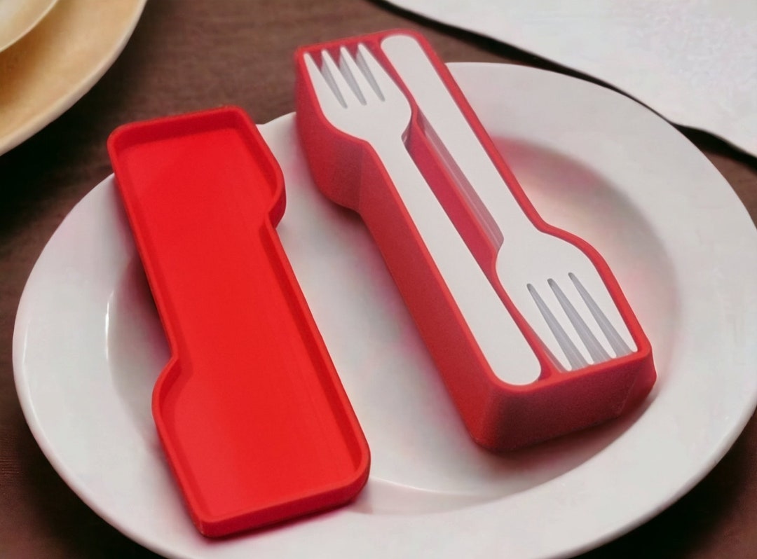 DIY 3d Print: Fork / Forks With Box for 20pcs. .STL File - Etsy