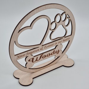 Dog Memorial, Never Forgotten, Dxf, for DIY Lasercut, Vector File. - Etsy