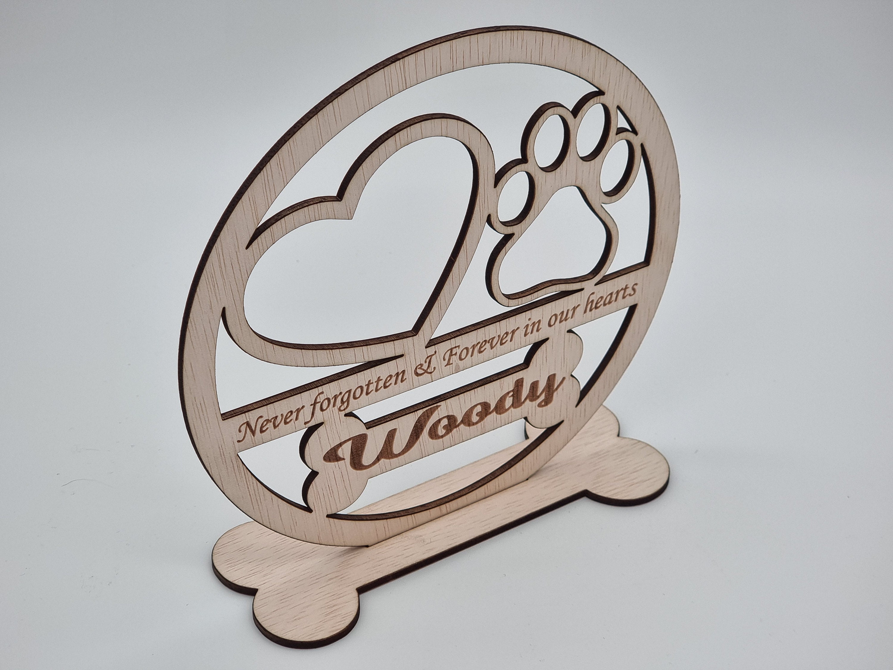 Dog Memorial, Never Forgotten, Dxf, for DIY Lasercut, Vector File. - Etsy