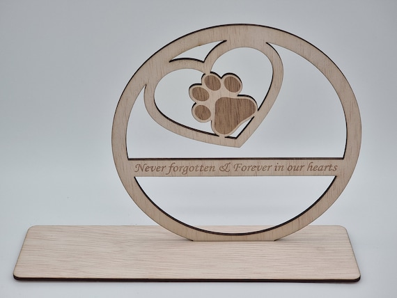 Dog Memorial Lasercut File DXF and Lightburn Files for 3 and - Etsy