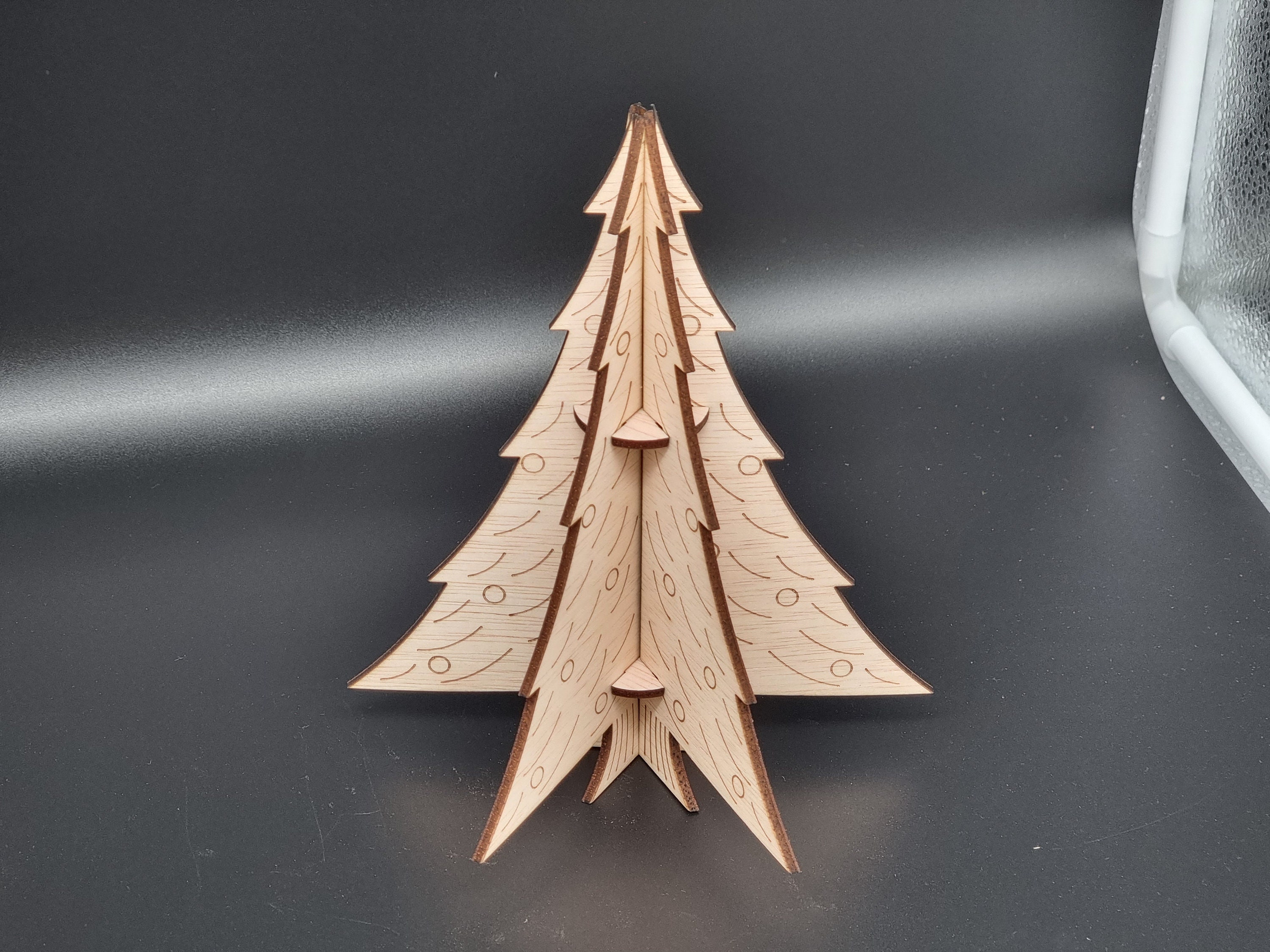 3d Christmas Tree, Dxf and Lightburn File Included for Diy Cnc or ...