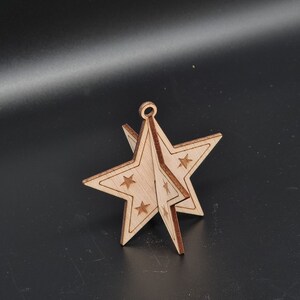 3d Christmas Star *.DXF & *.SVG File for DIY Laser Cutting, Incl ...