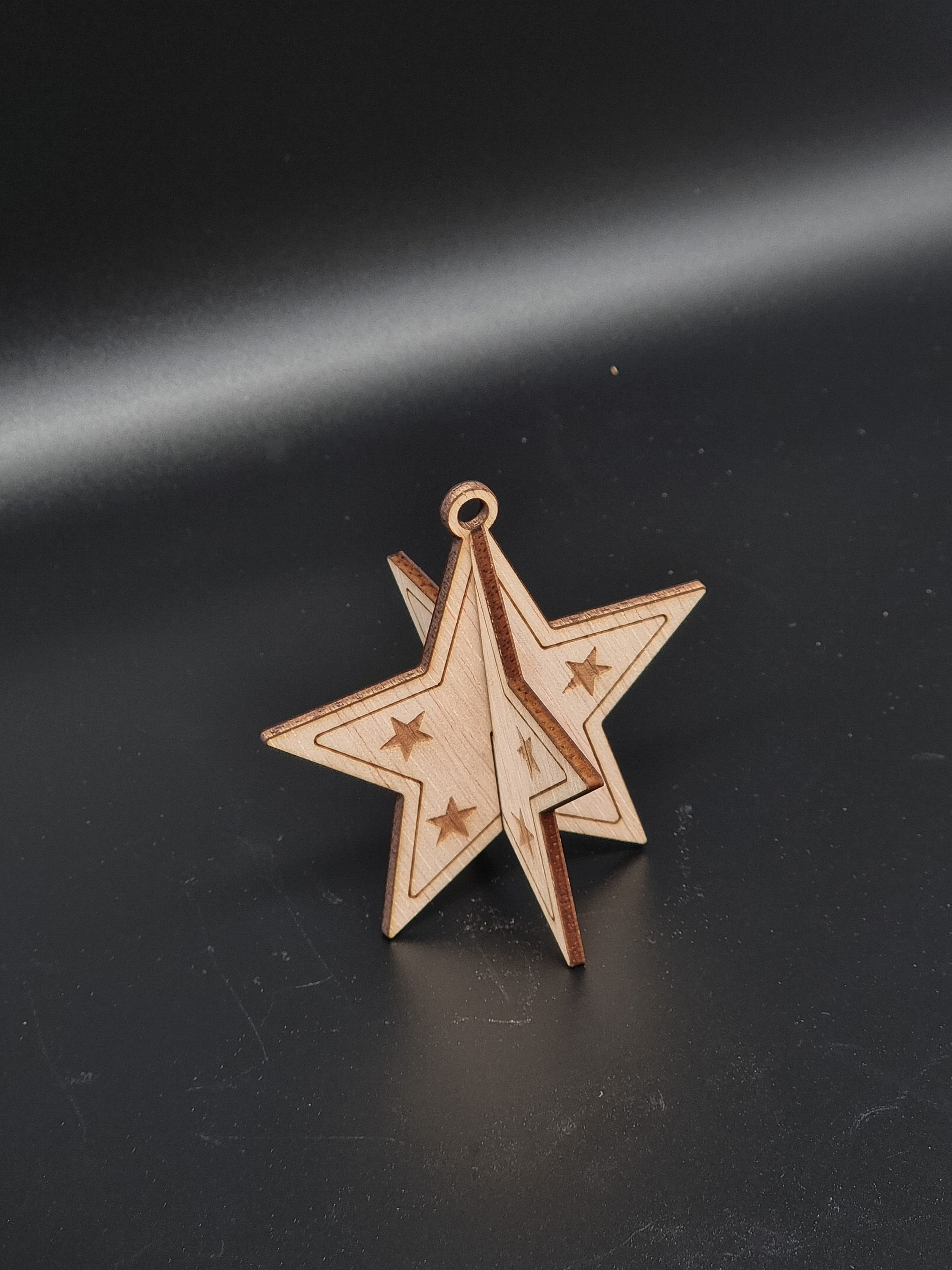 Estrella de Navidad 3d .DXF & .SVG archivo para corte por láser DIY ...