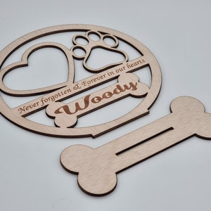 Dog Memorial, Never Forgotten, Dxf, for DIY Lasercut, Vector File. - Etsy