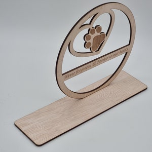 Dog Memorial Lasercut File, DXF and Lightburn Files for 3 and 5mm ...
